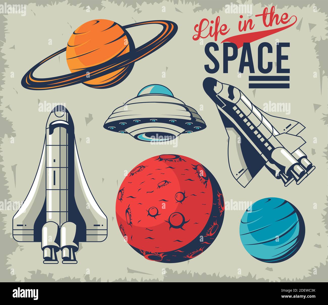 Vintage Space Illustration
