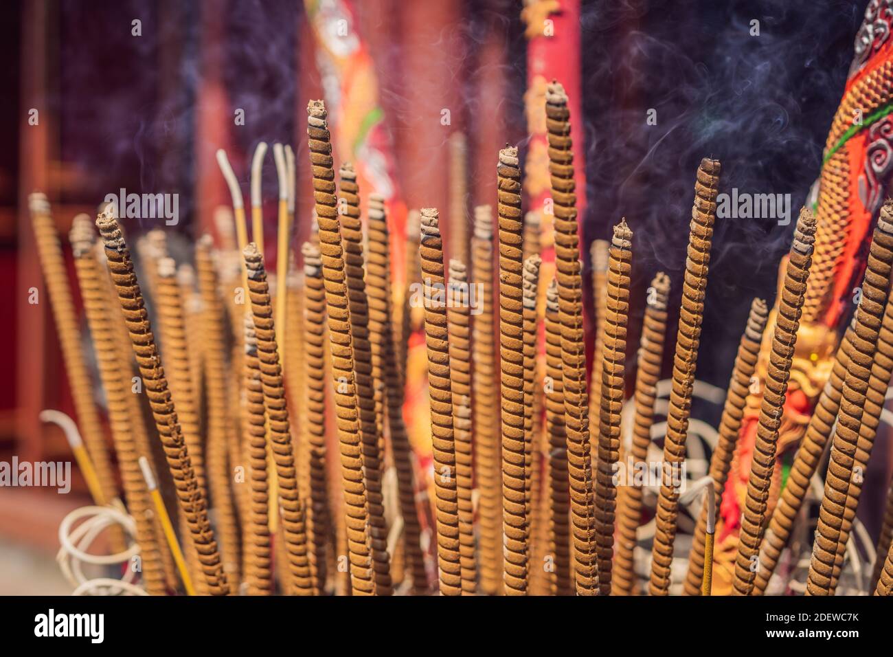 Incense bundle burning hi-res stock photography and images - Alamy