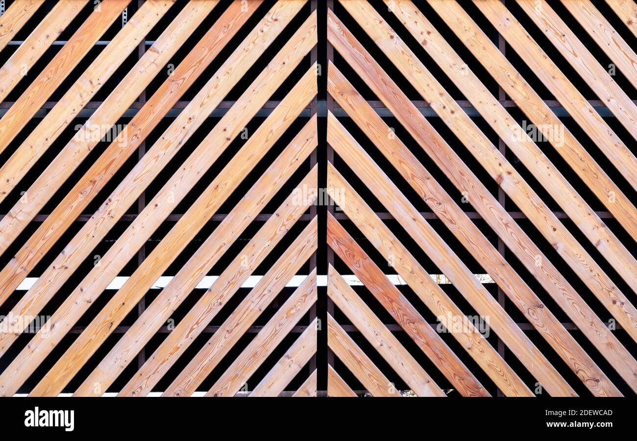Background of diagonal slanted wooden planks. Vintage style with ...