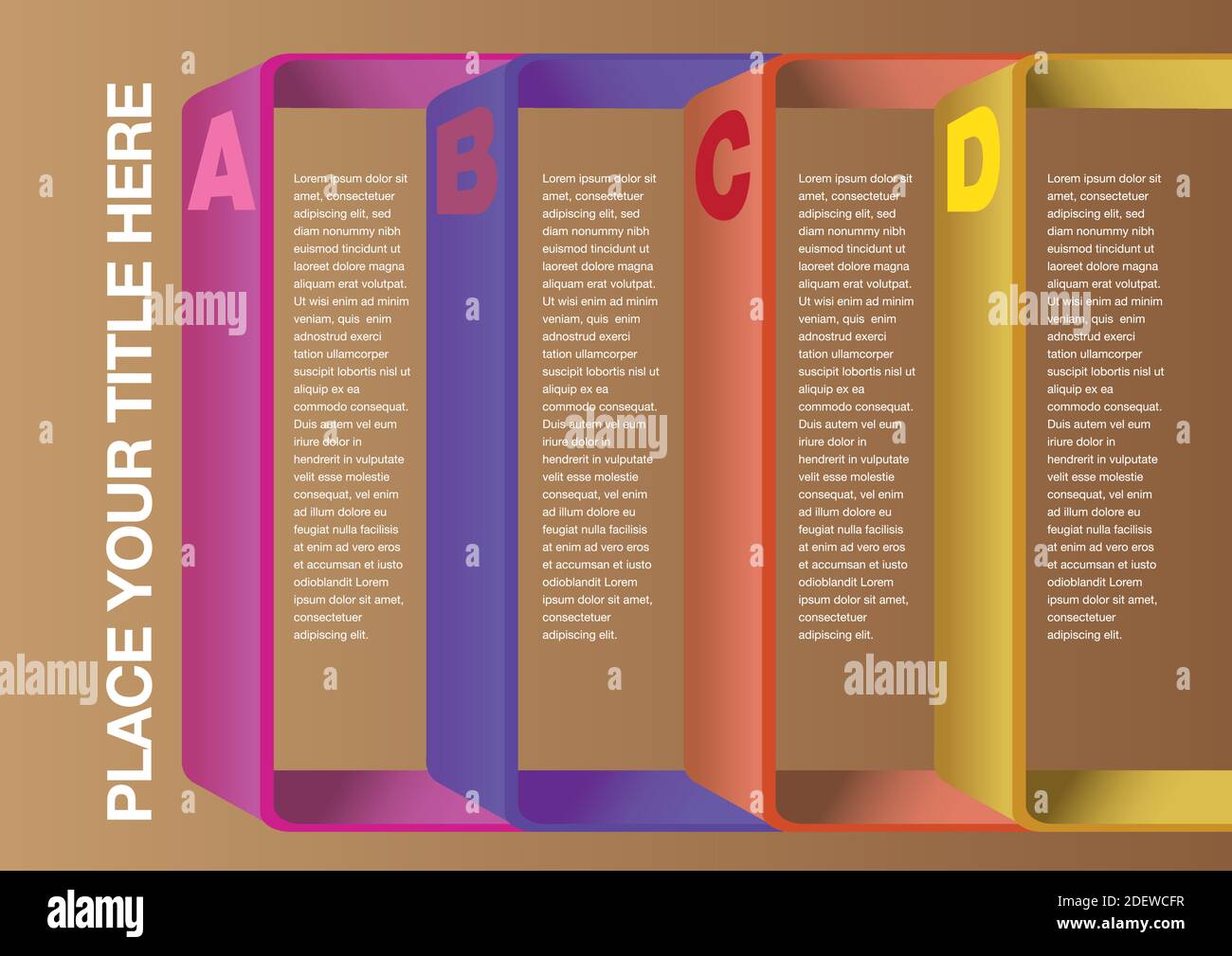 Layout Design with shelves and own area for text. Vector illustration ...