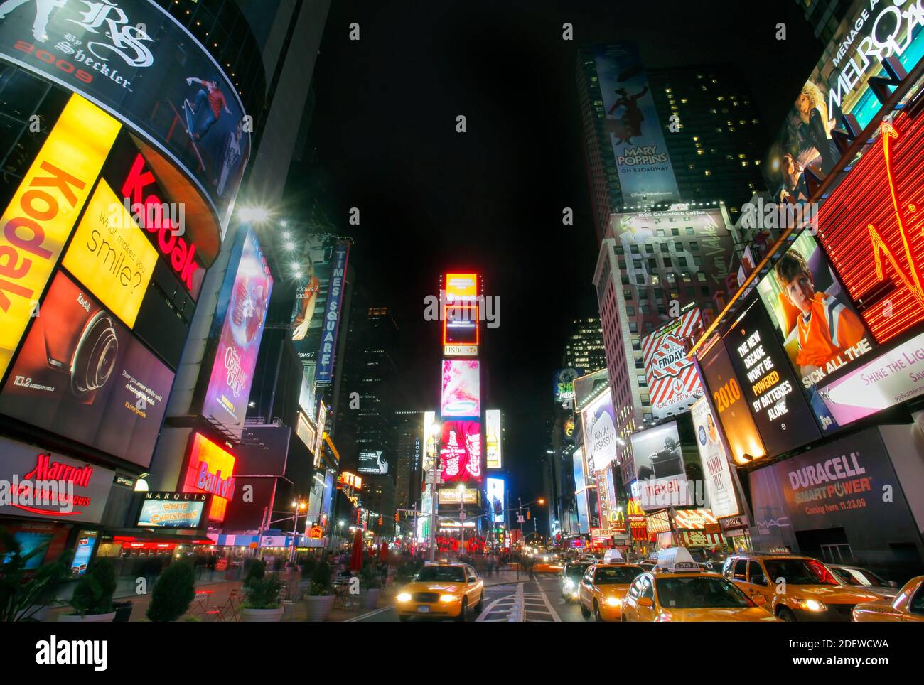 NEW-YORK; USA - OCTOBER 30 2009; New York City, USA in Times Square ...