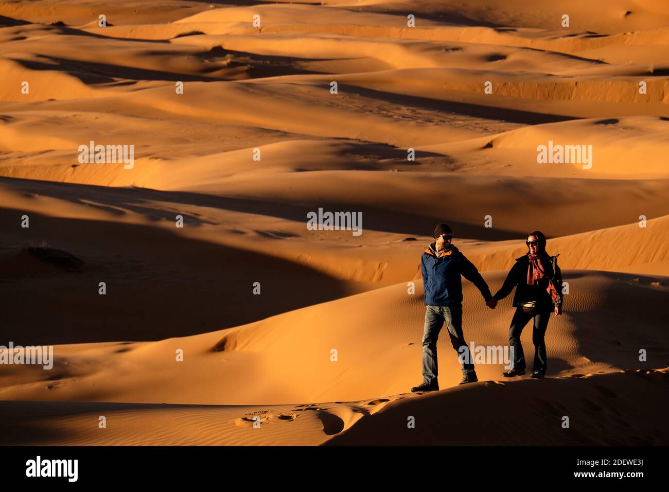 Sand dunes of Erg Chebbi in the Sahara, Morocco Stock Photo - Alamy