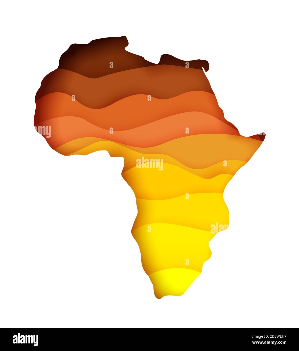 The shape of the african continent hi-res stock photography and images ...
