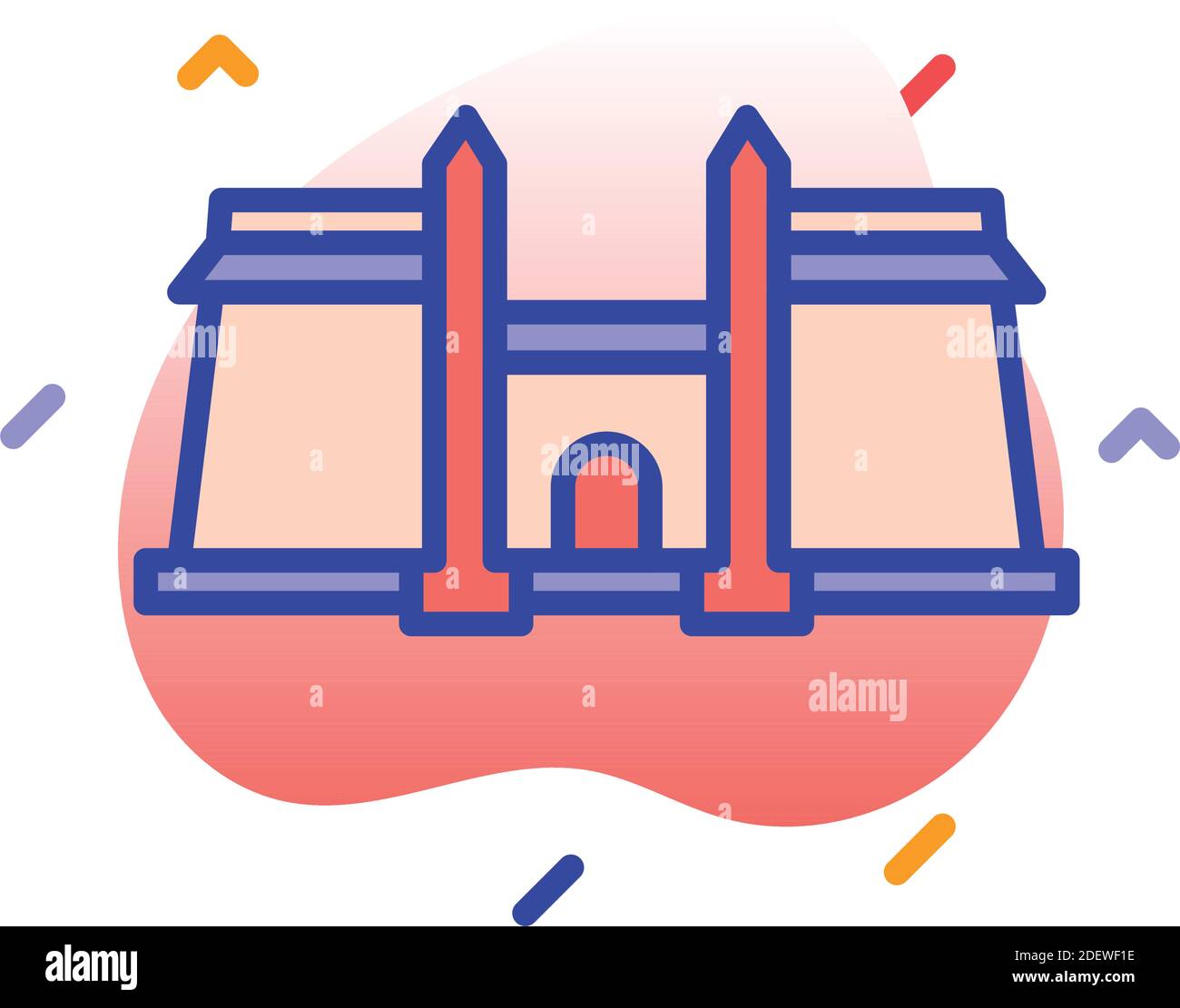 Luxor Temple, Egypt, temple, luxor fully editable vector icons Stock ...