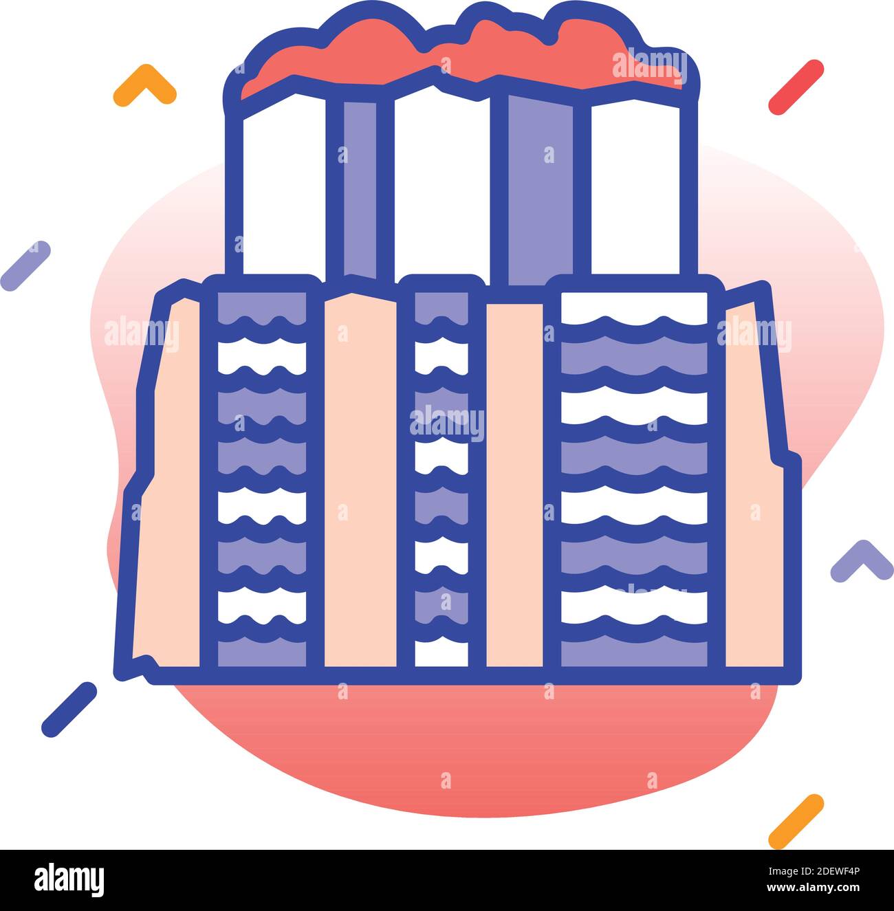 iguazu Falls, Waterfall, border of Brazil, border of Argentina fully ...