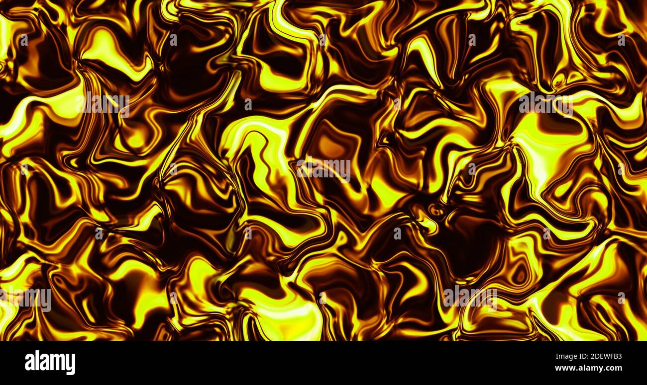 abstract gold liquid wave. Beautiful melted gold. molten gold wavy ...