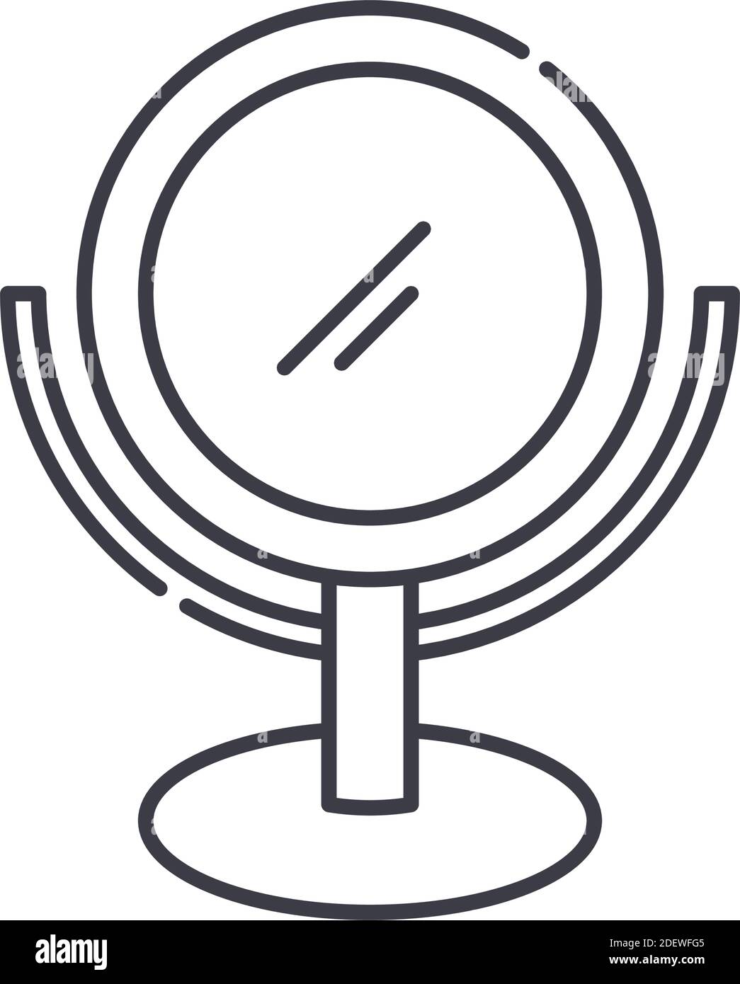 Mirror icon, linear isolated illustration, thin line vector, web design ...