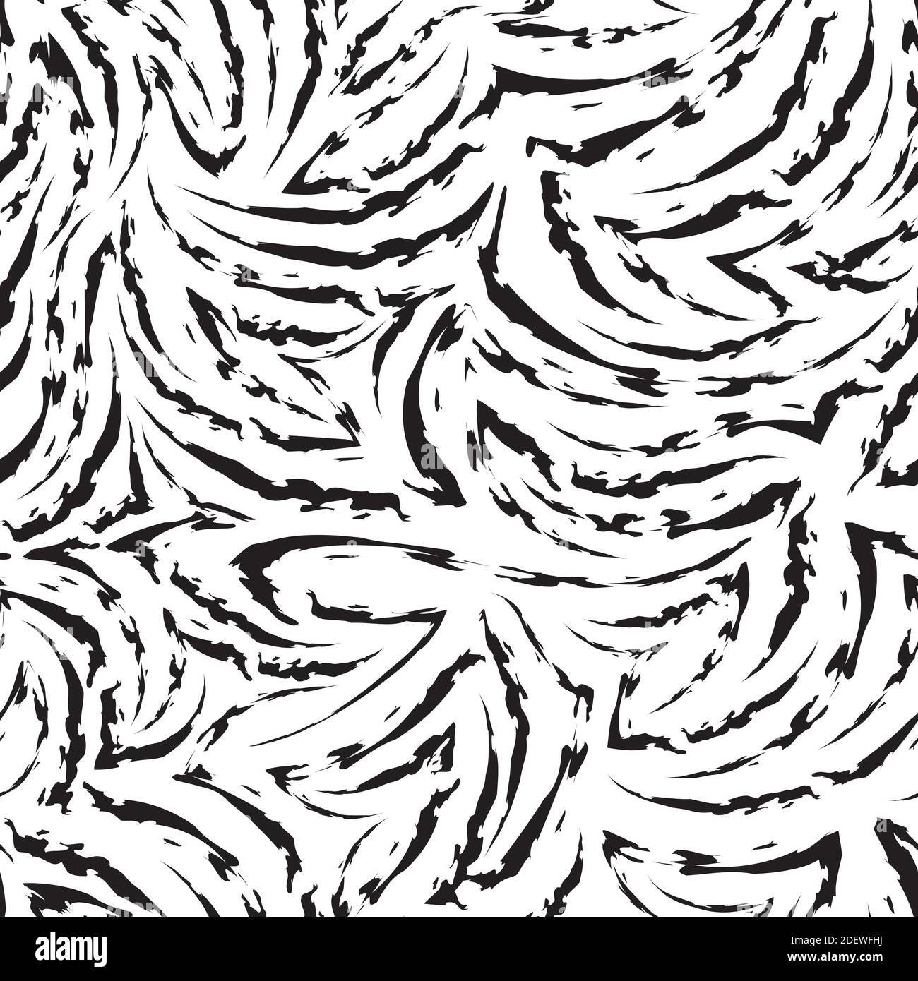 Vector seamless pattern of ragged lines and corners in black isolated ...