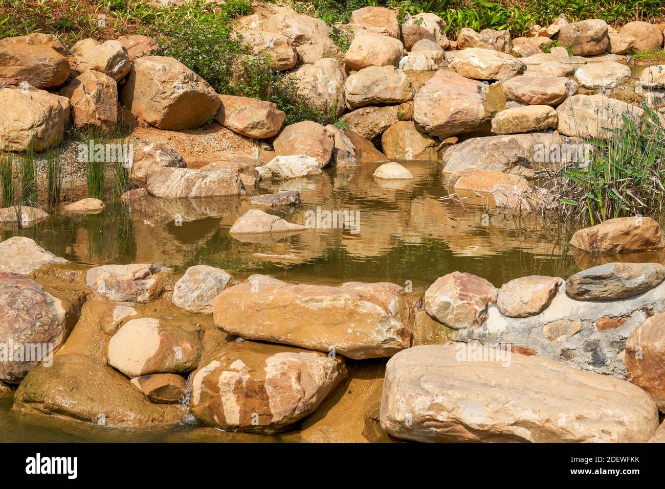 Rivers, streams and springs made of stones Stock Photo - Alamy