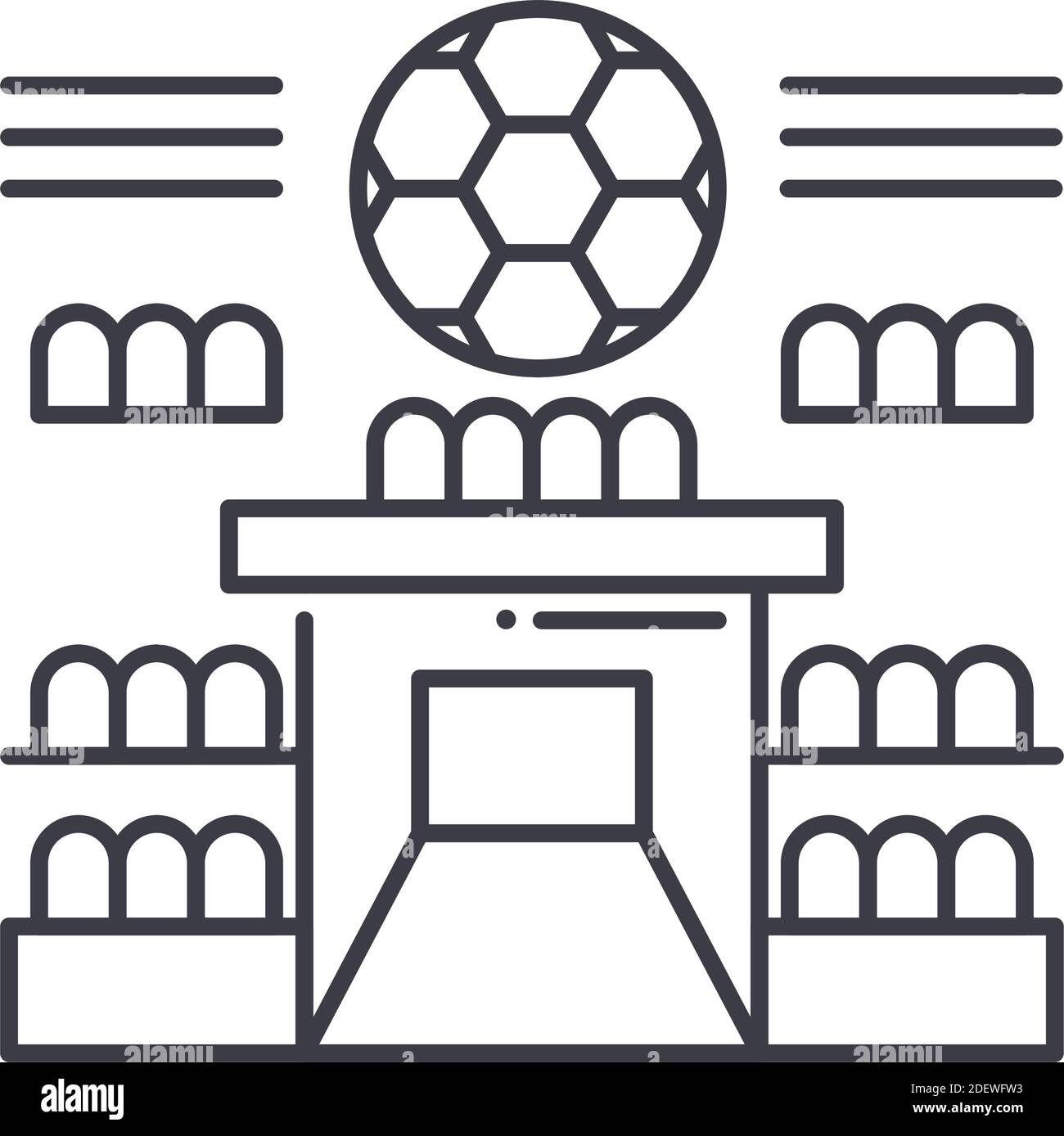 Miracle seat icon, linear isolated illustration, thin line vector, web ...