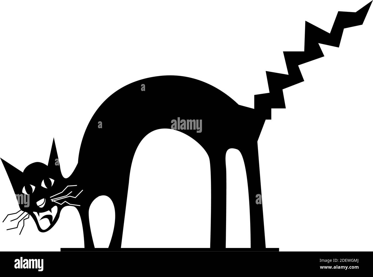 Scared cat drawing hi-res stock photography and images - Alamy