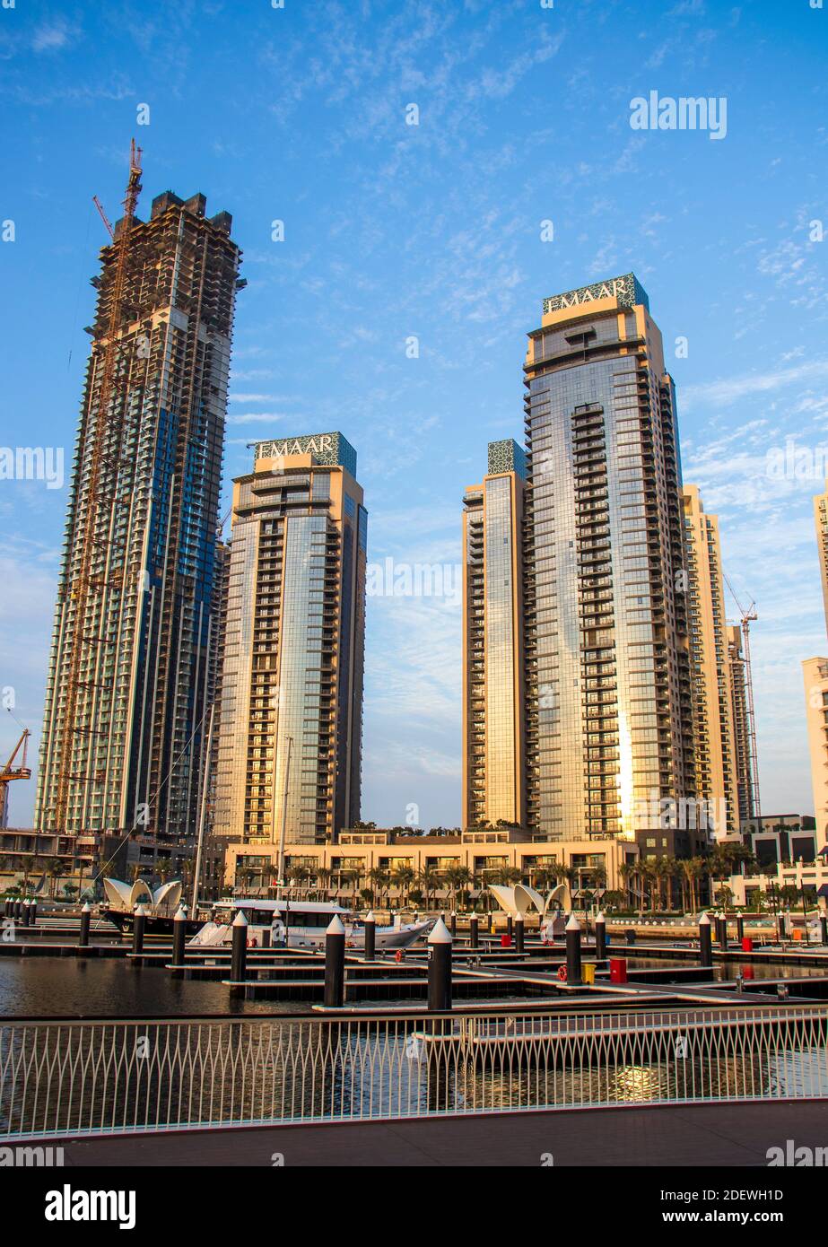 Dubai creek harbour development by EMAAR. UAE.` Stock Photo - Alamy