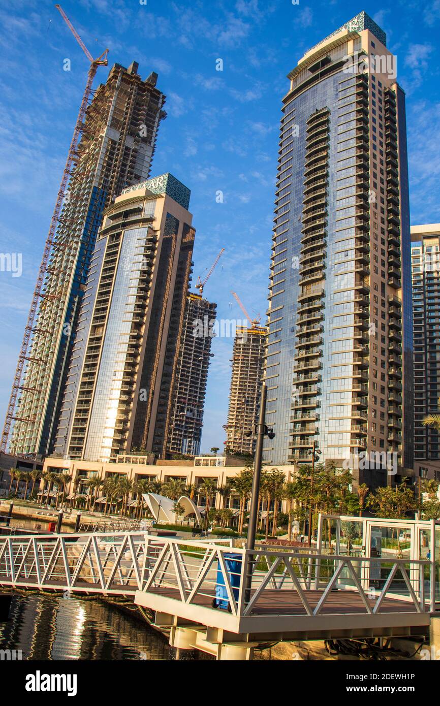 Dubai creek harbour development by EMAAR. UAE Stock Photo - Alamy