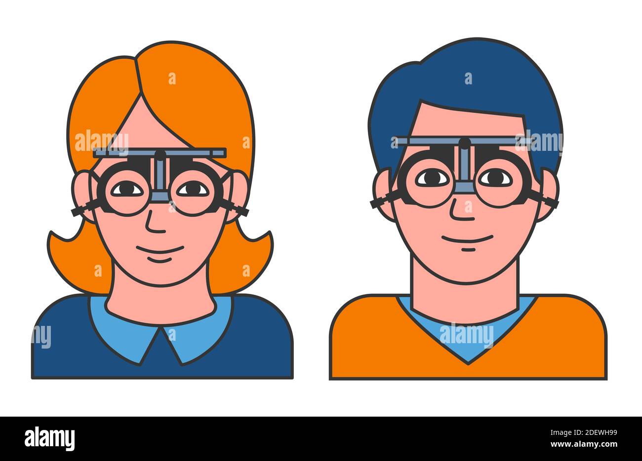 Optometrist office Stock Vector Images - Alamy