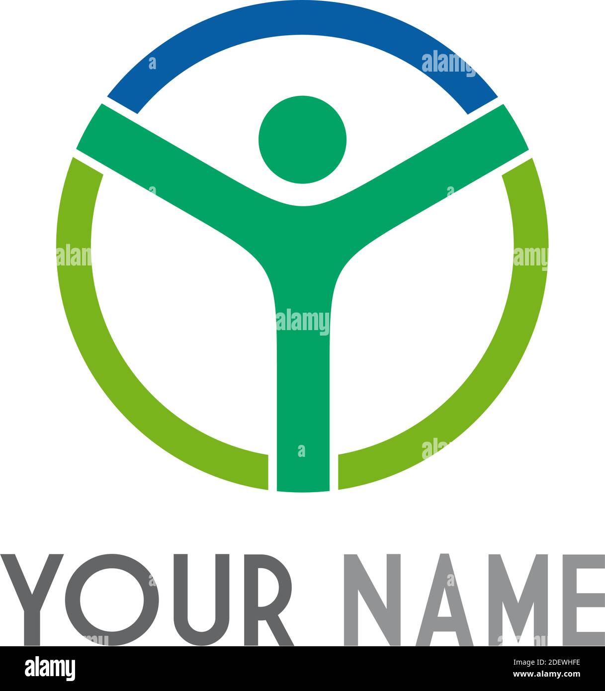 Vector sign friendly environment, man inside circle Stock Vector Image ...