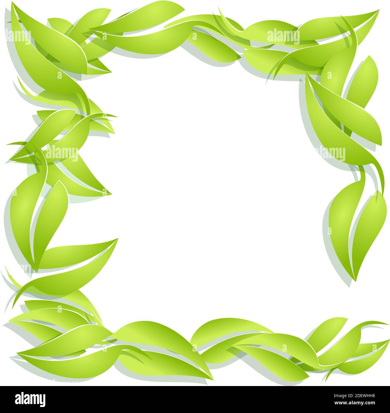 Vector Fresh green leaves background. Spring concept Stock Vector Image ...