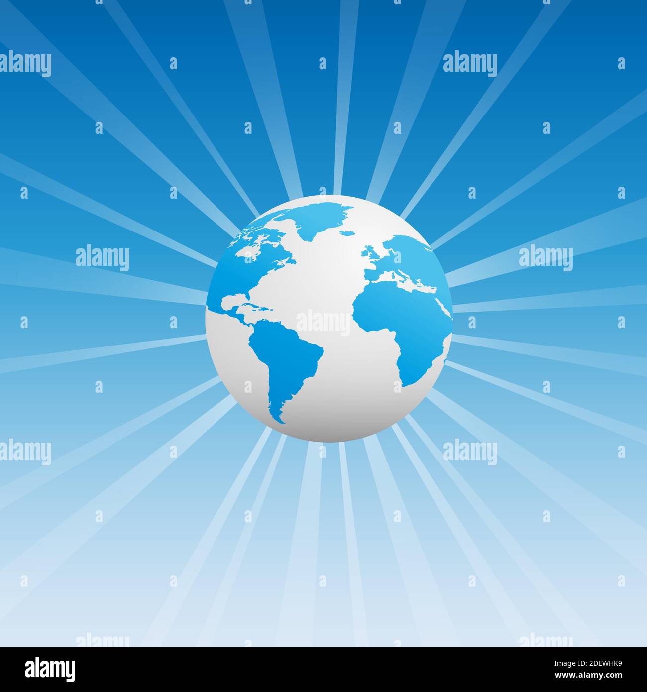 Vector Earth with rising Sun Stock Vector Image & Art - Alamy