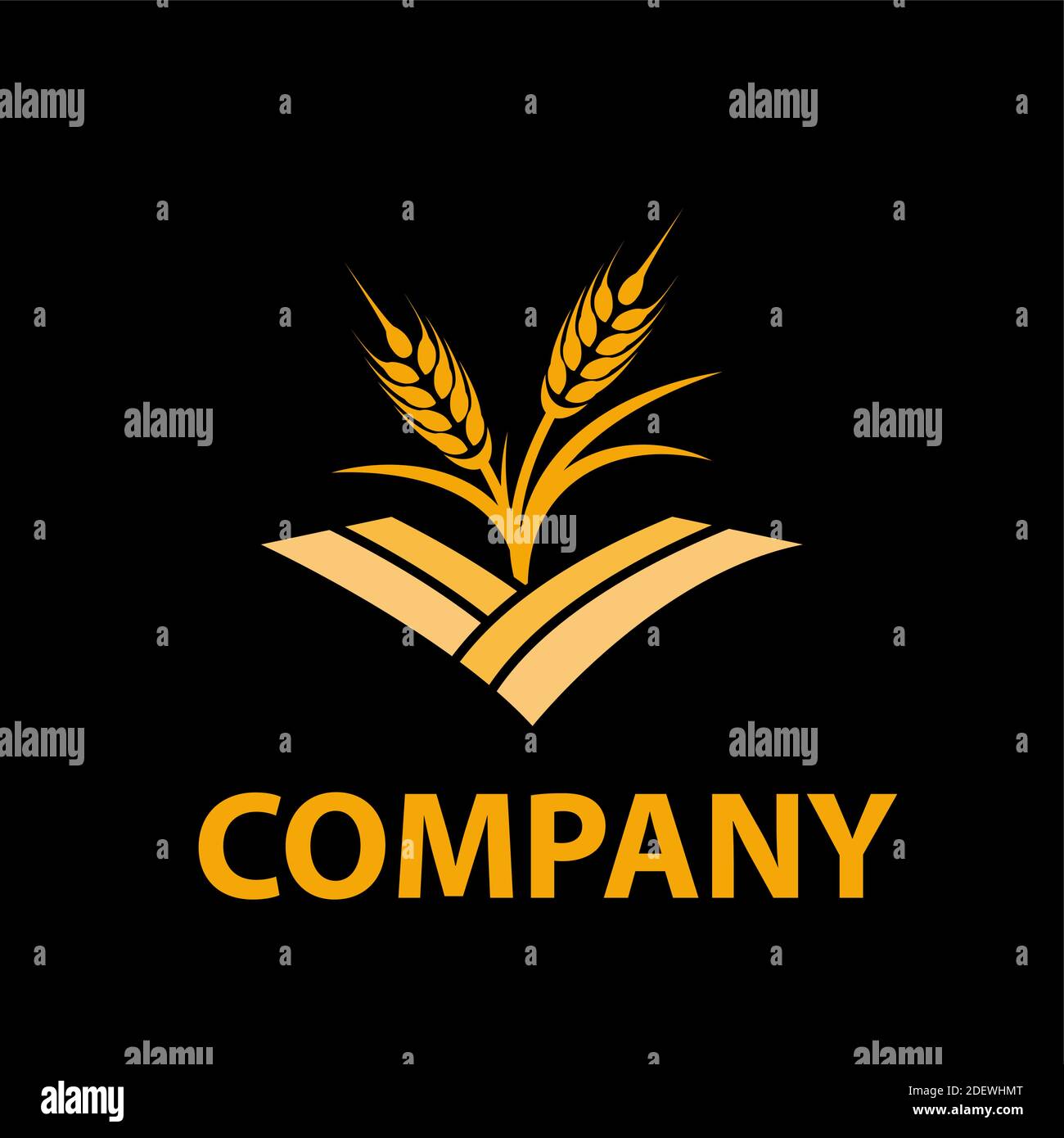 Vector sign wheat on black background Stock Vector Image & Art - Alamy