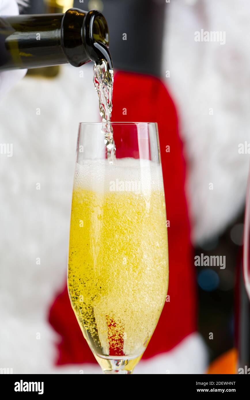 Santa pouring drinks hi-res stock photography and images - Alamy