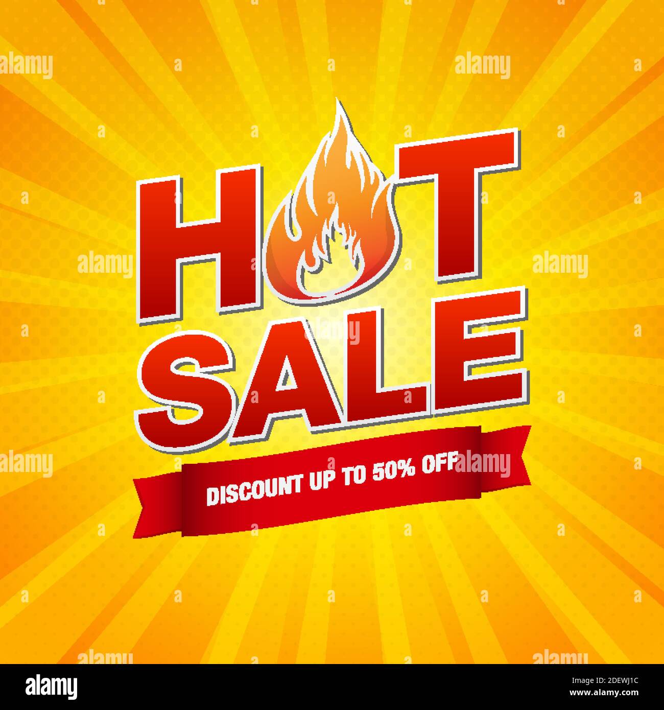 Red sale on fire flame Stock Vector Images - Alamy