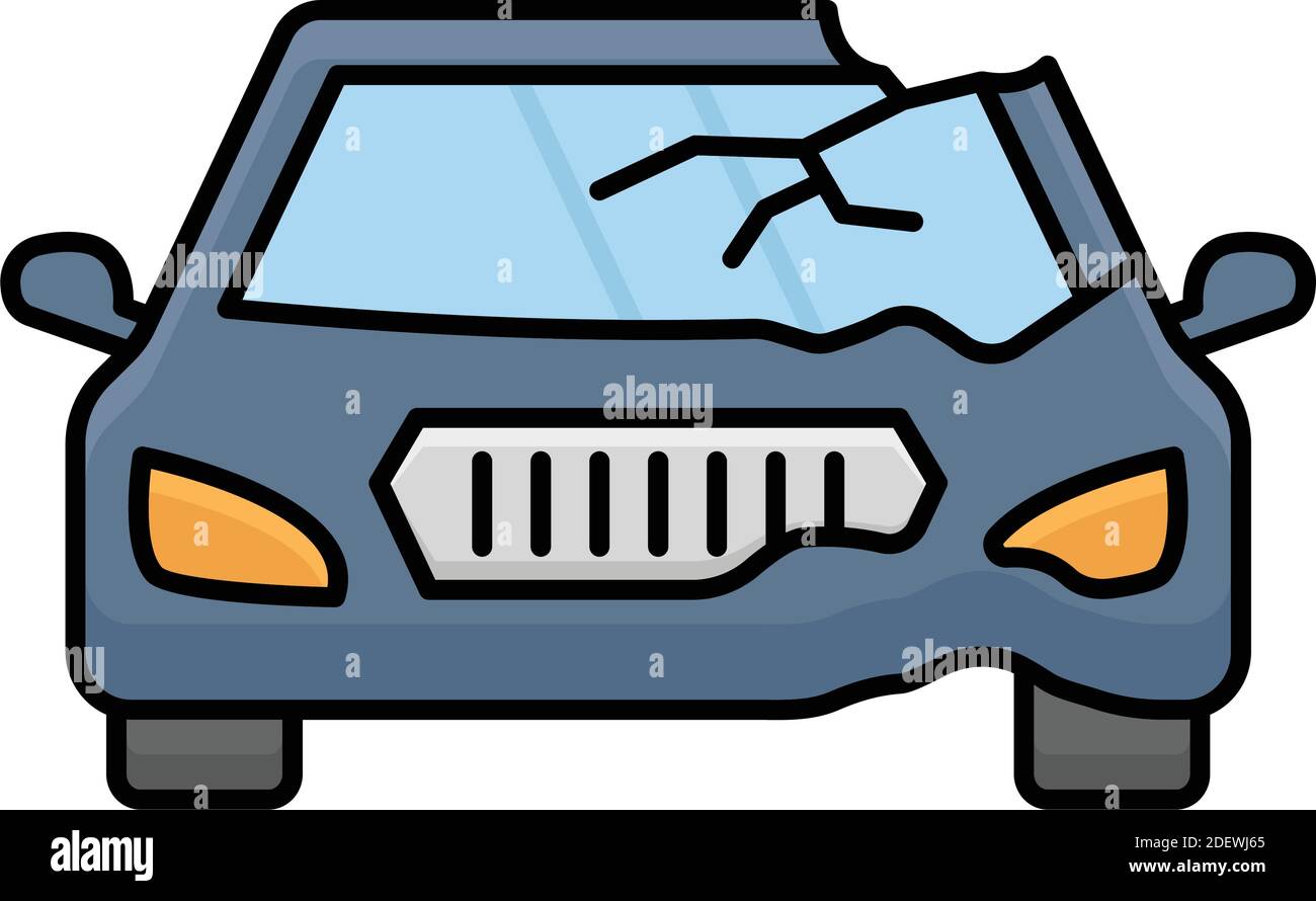 Wind screen broken icon Stock Vector Images - Alamy