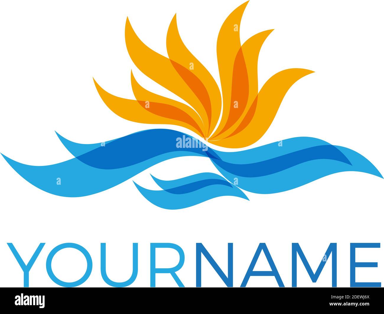 Sea waves on sunset Cut Out Stock Images & Pictures - Alamy