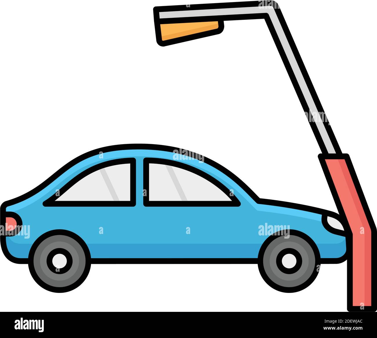 Collide with light icon Stock Vector Images - Alamy