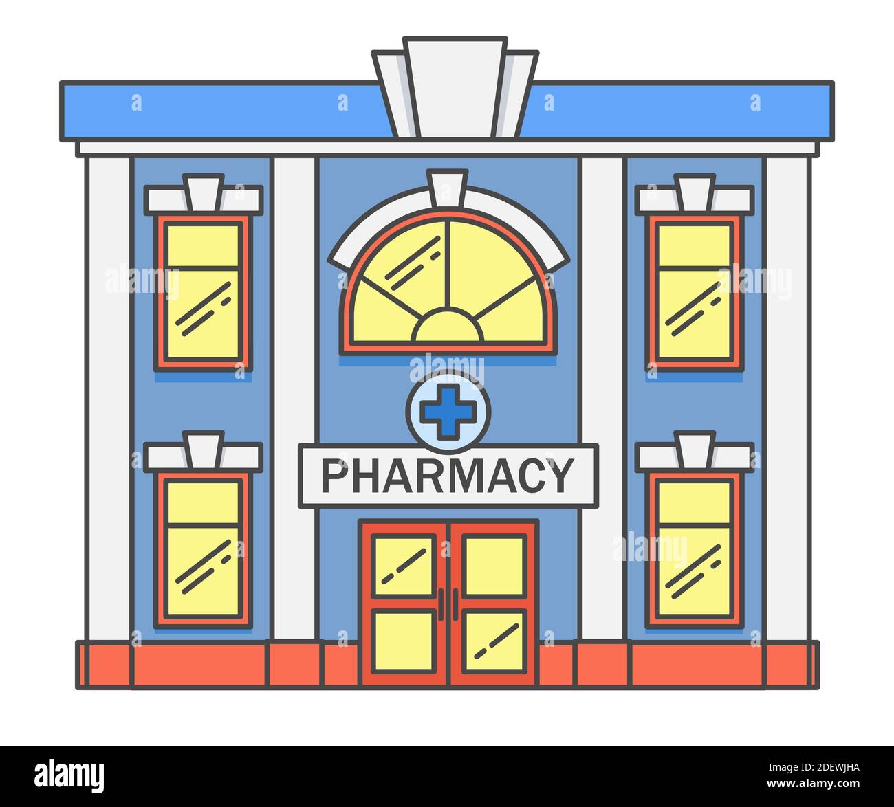 Pharmacy windows Stock Vector Images - Alamy