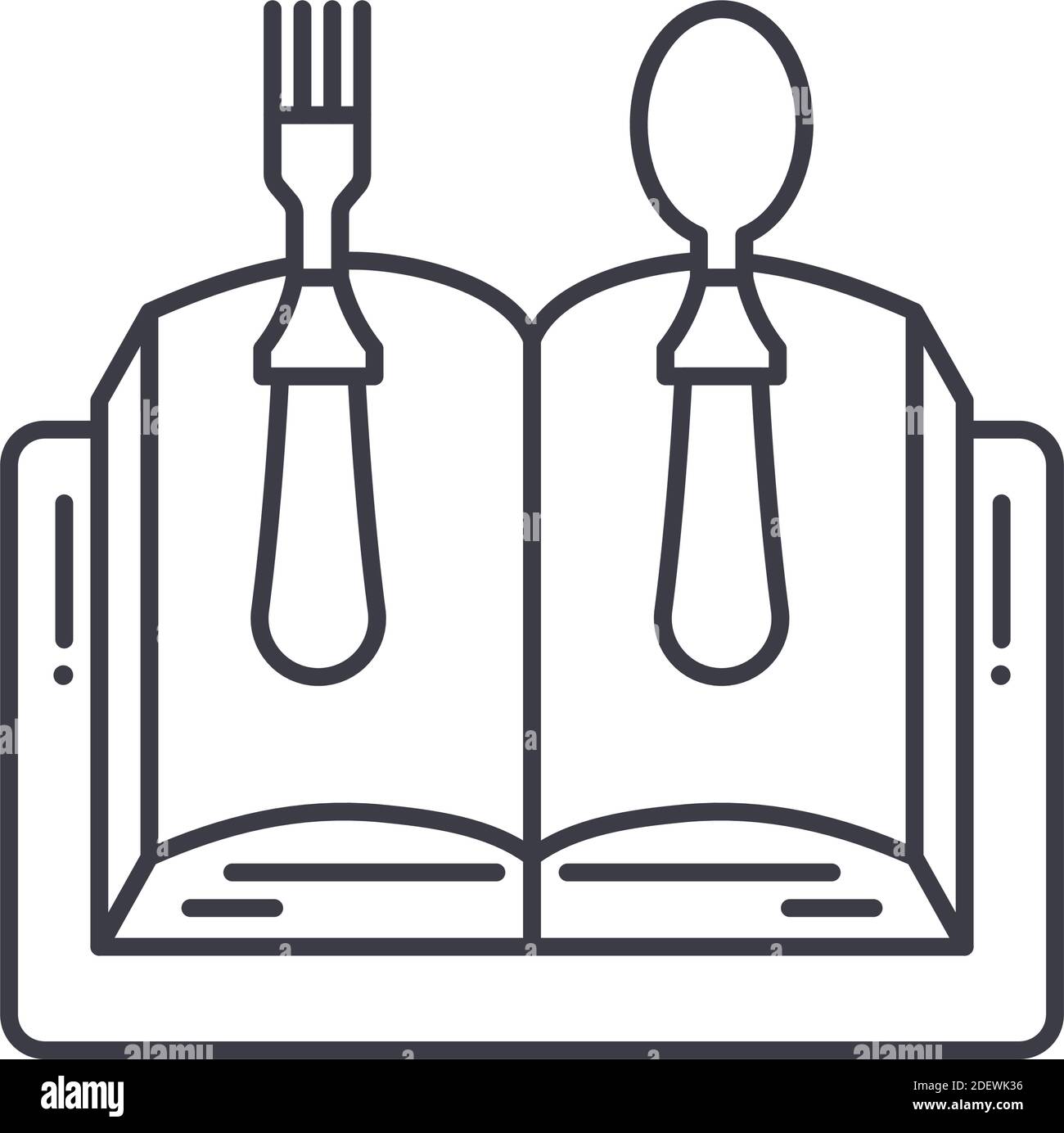 Menu icon, linear isolated illustration, thin line vector, web design ...