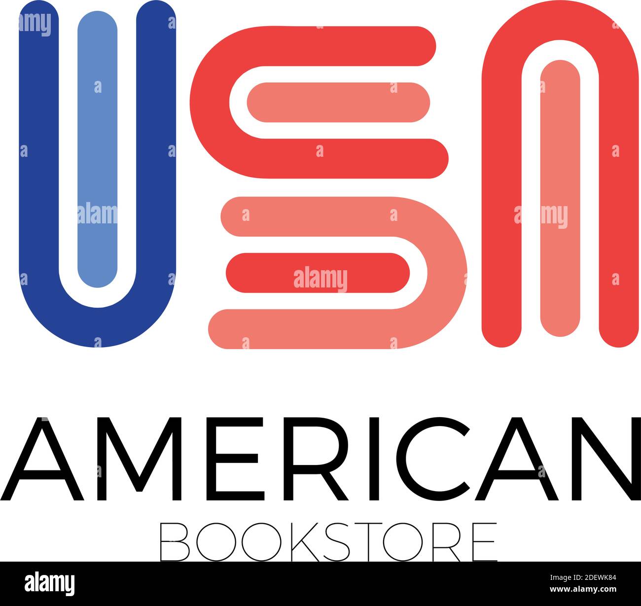 Vector sign abstract american bookstore Stock Vector Image & Art - Alamy