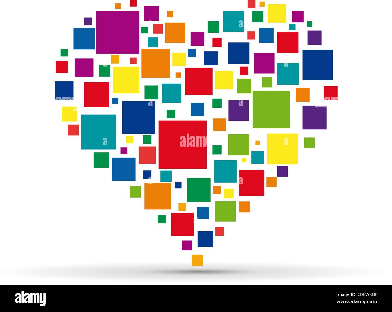 Vector abstract digital heart Stock Vector Image & Art - Alamy