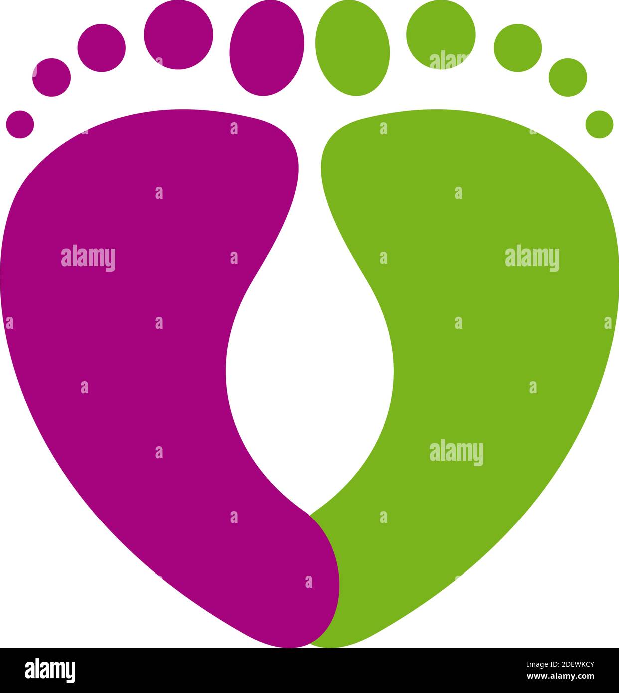 Walking footprints Stock Vector Images - Alamy