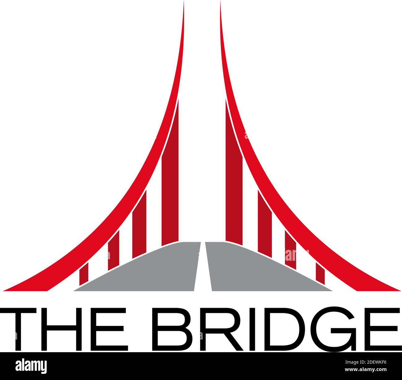 Vector abstract bridge, connection concept Stock Vector Image & Art - Alamy