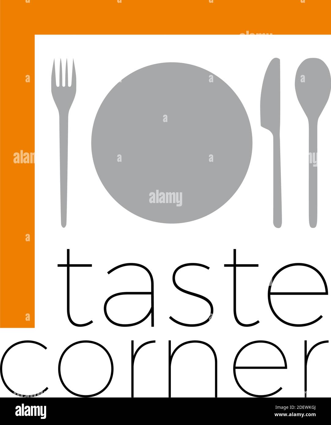 Vector sign abstract restaurant, taste corner Stock Vector Image & Art ...