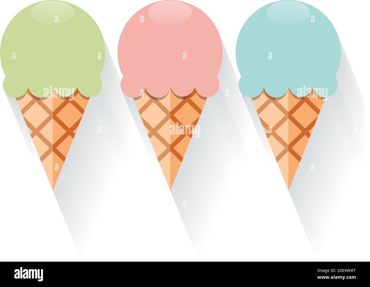 Vector abstract ice cream in flat design Stock Vector Image & Art - Alamy