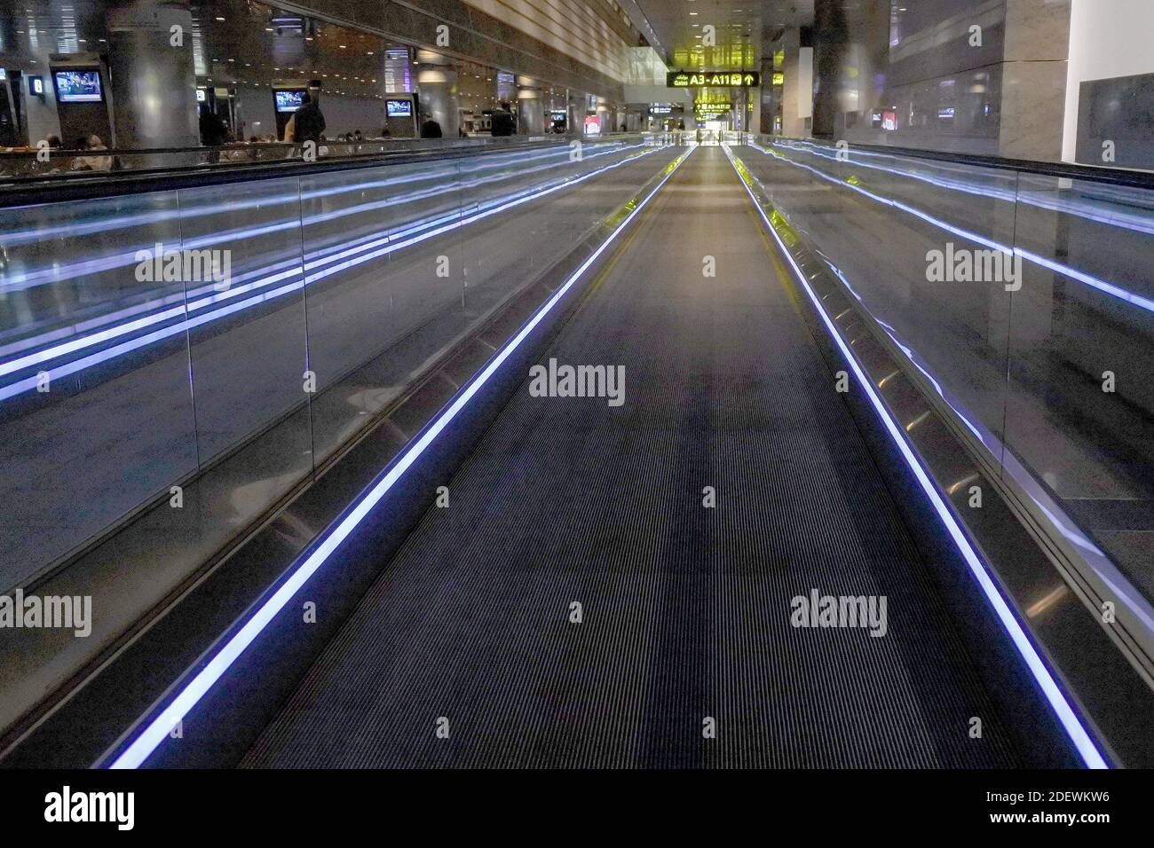 Doha, Qatar. 17th Oct, 2020. A general view of passenger's elevators at ...