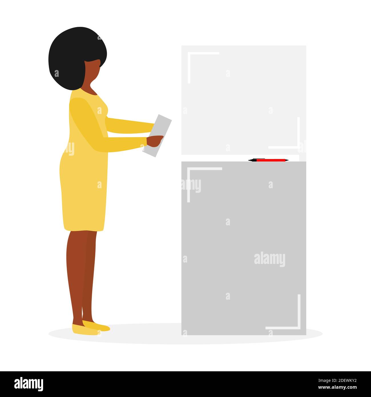 Electoral booth Stock Vector Images - Alamy