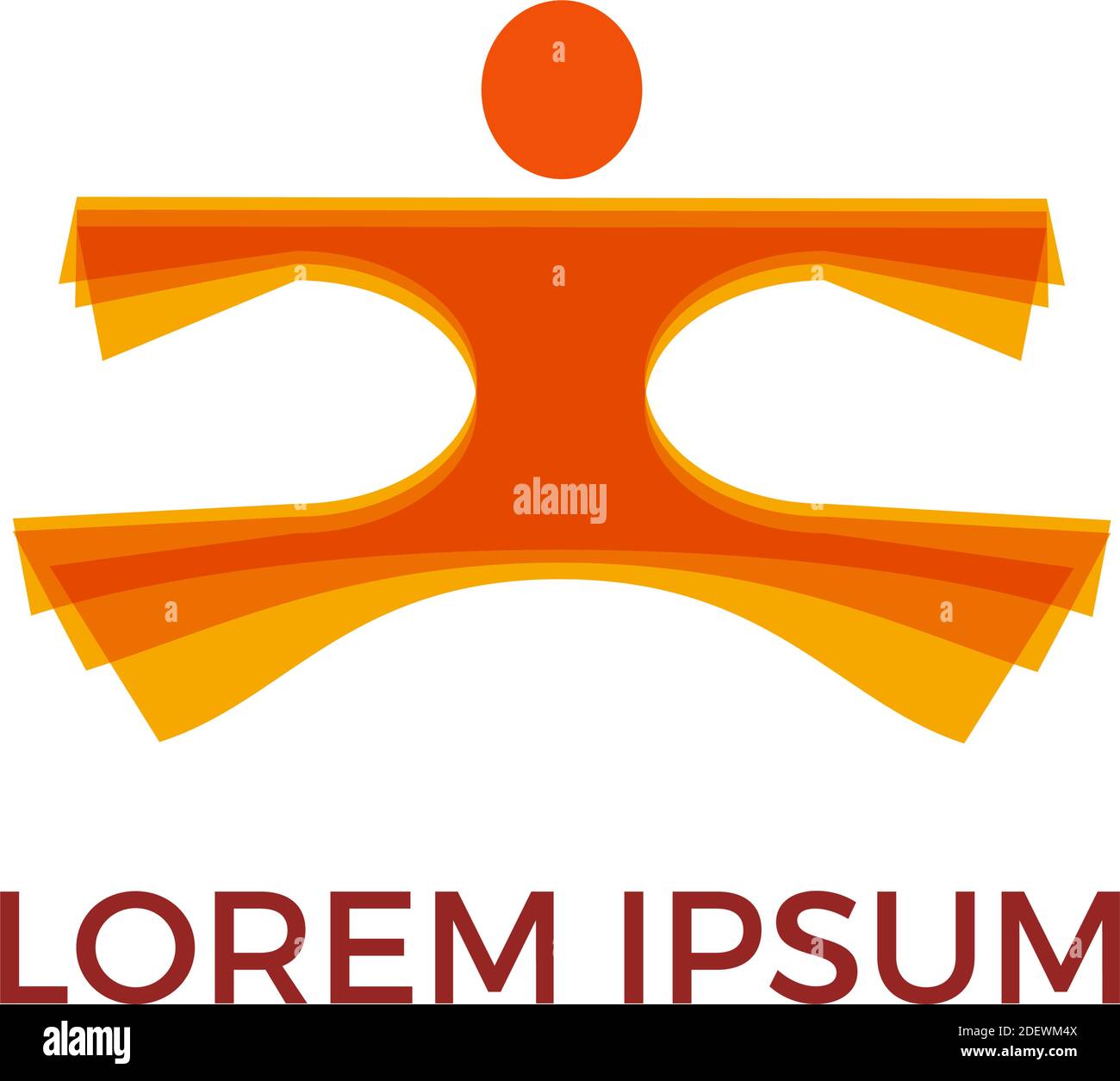 Vector abstract shape jumping man Stock Vector Image & Art - Alamy