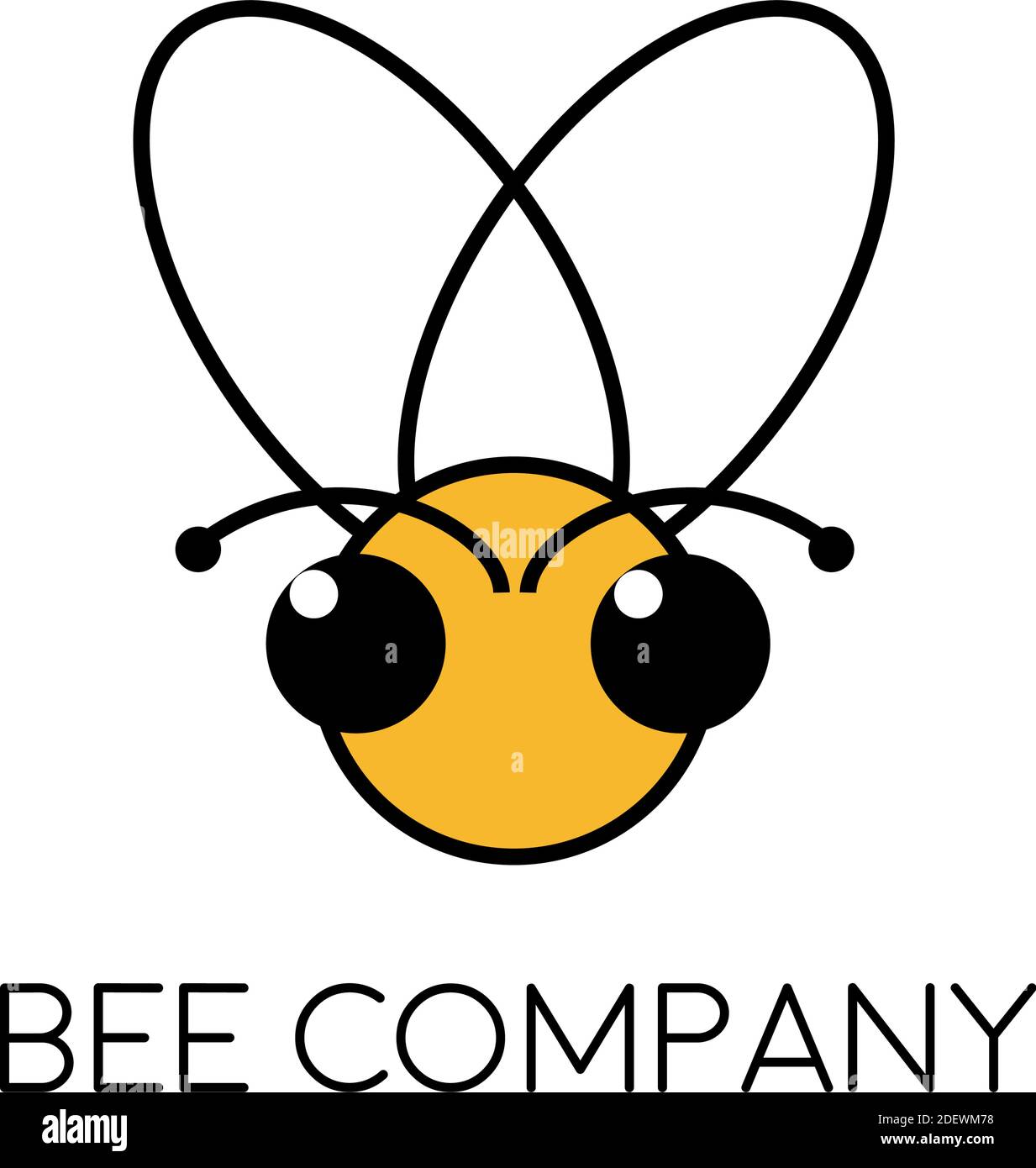 Vector abstract shape of bee head Stock Vector Image & Art - Alamy