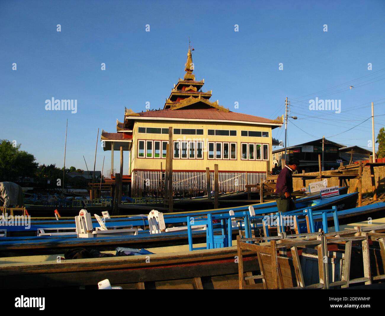 Lake Inle in mountains of Myanmar Stock Photo - Alamy