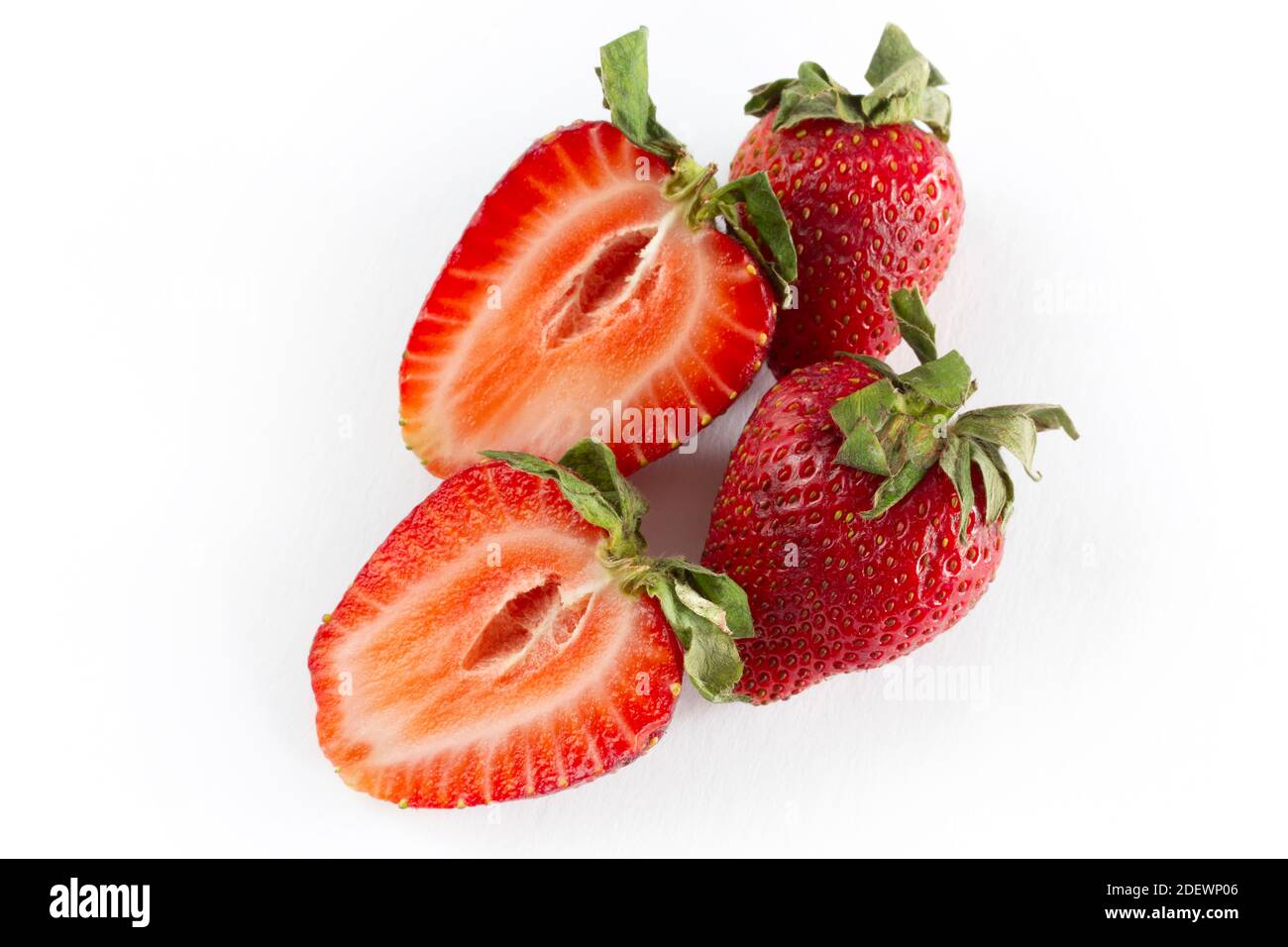 Strawberry isolated on white background Stock Photo - Alamy
