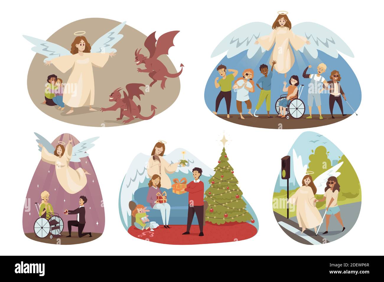 Guardian angel protecting child hi-res stock photography and images - Alamy