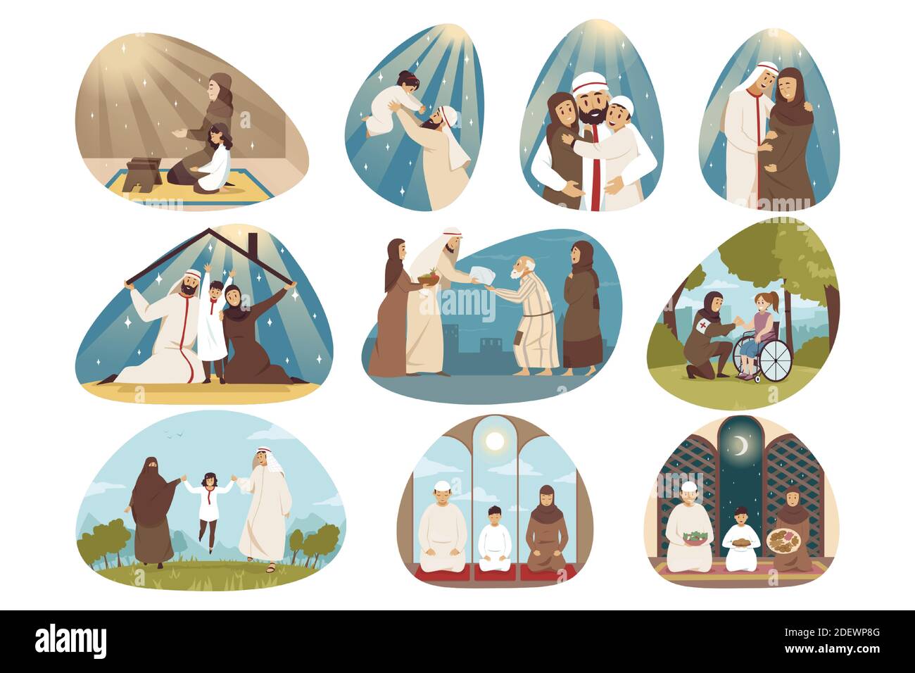 Different Religions Together Clipart