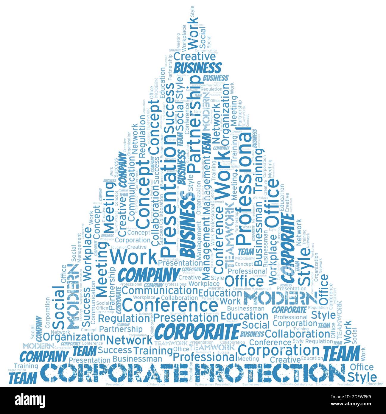 Corporate Protection vector word cloud, made with the text only Stock ...