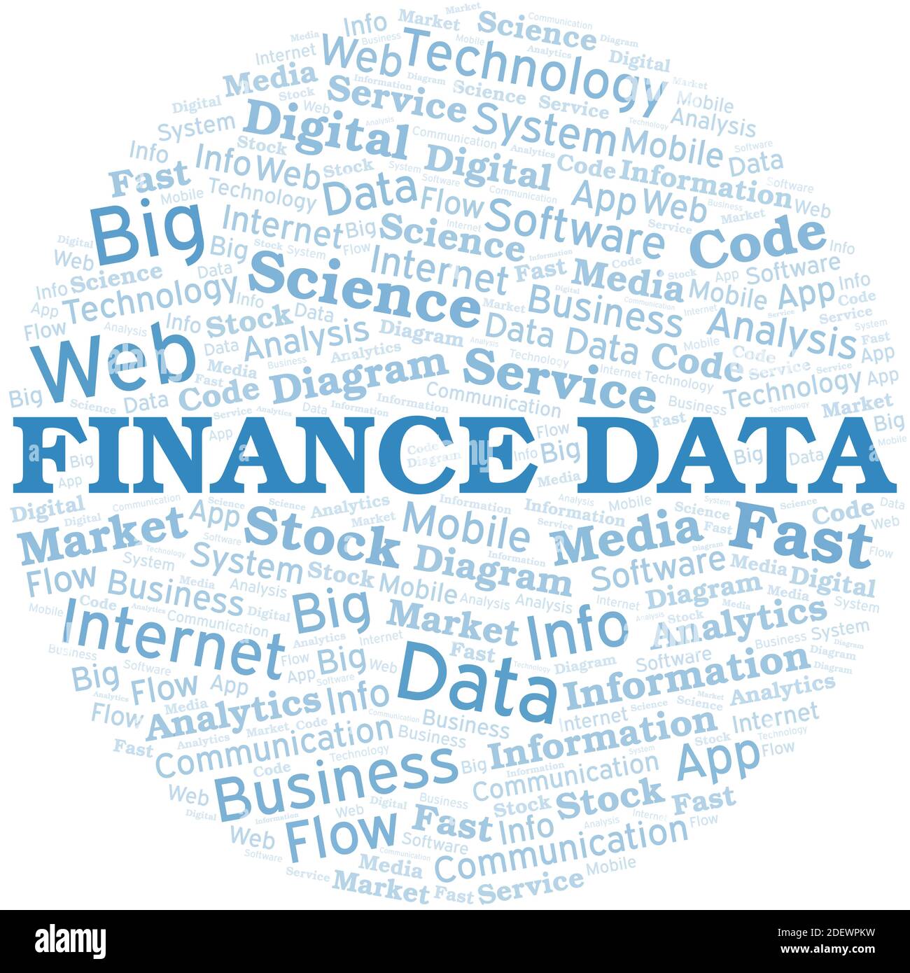 Finance Data vector word cloud, made with the text only Stock Vector ...