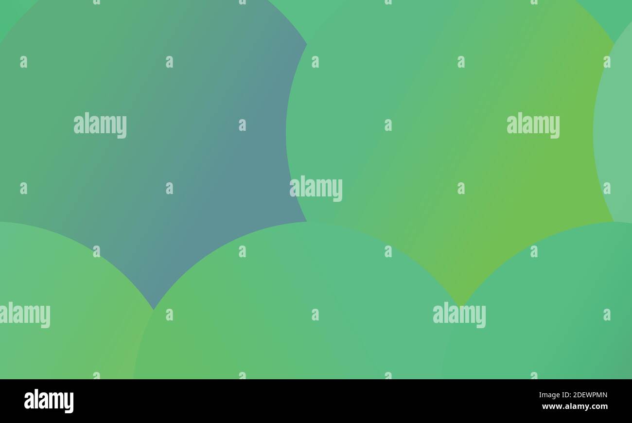 Pretty Green circles background, digitally created Stock Vector Image ...