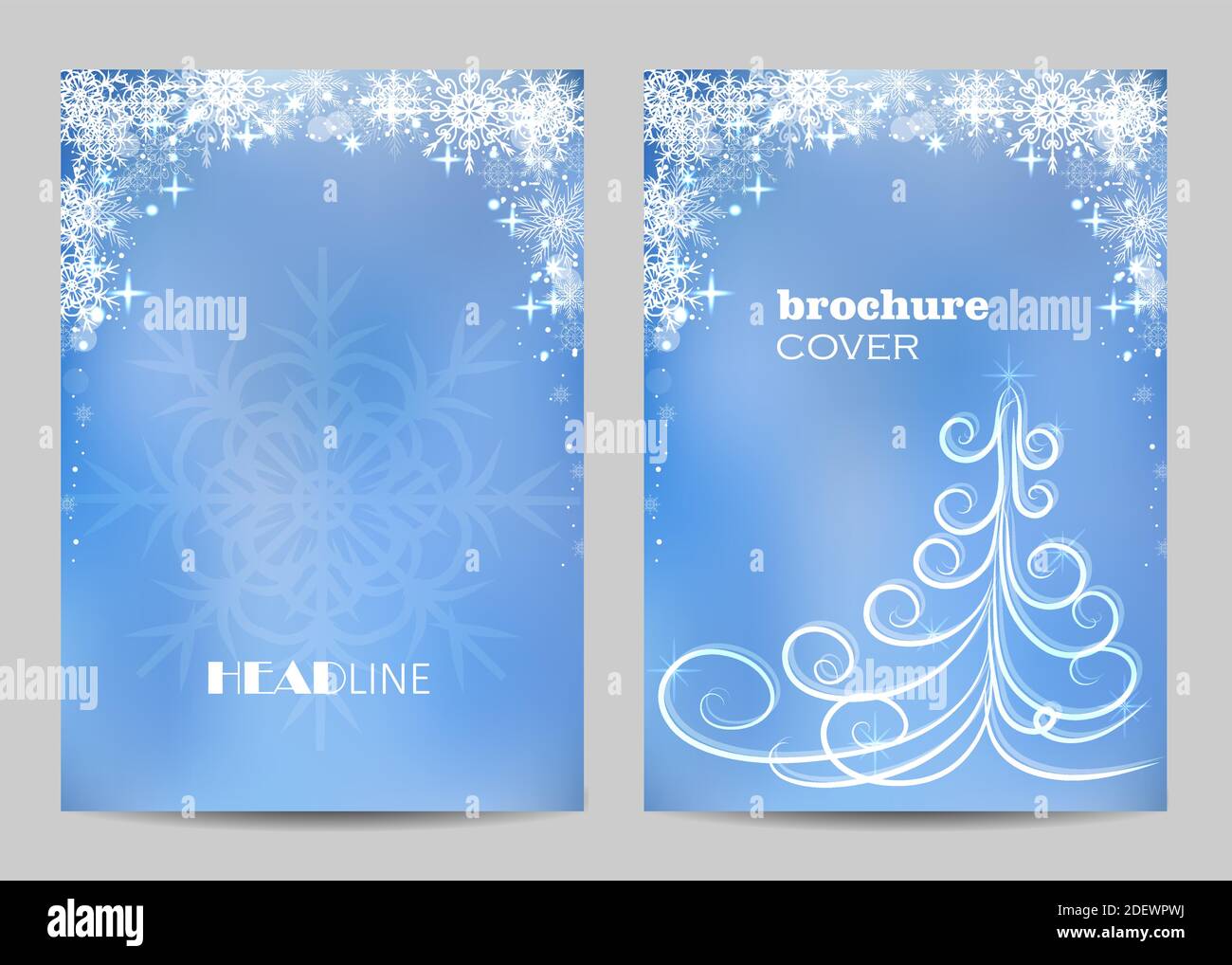 Modern brochure cover design with winter pattern Stock Vector Image ...