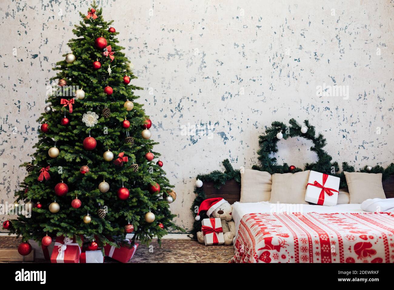 Christmas stocking bedroom hi-res stock photography and images - Alamy