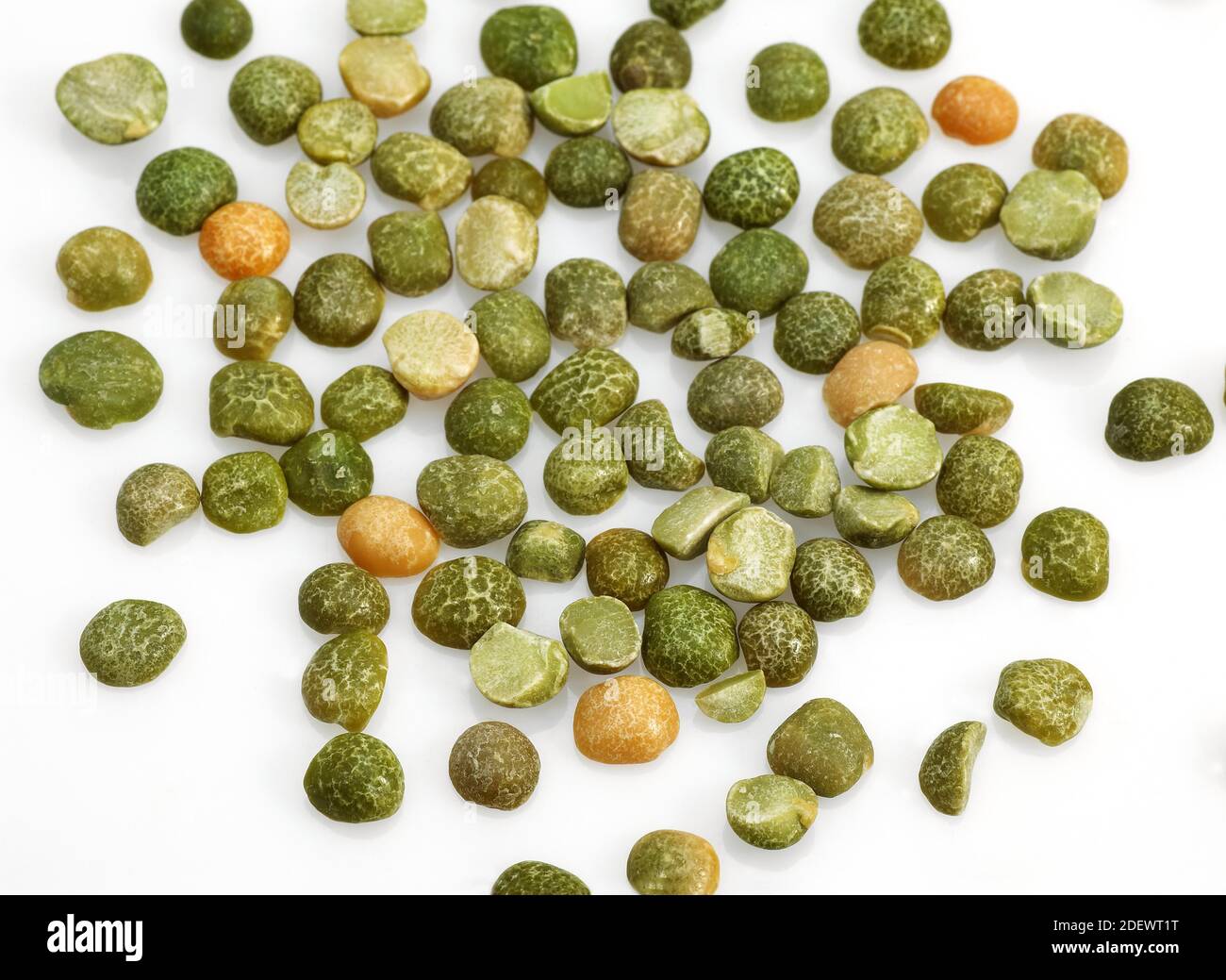 Split Peas, pisum sativum, Seeds against White Bakcground Stock Photo ...