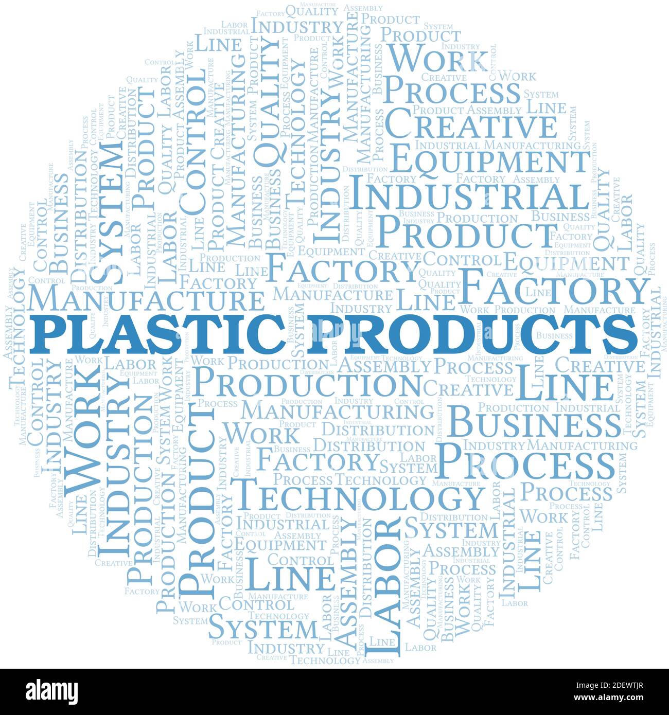 Plastic Products word cloud create with the text only Stock Vector ...